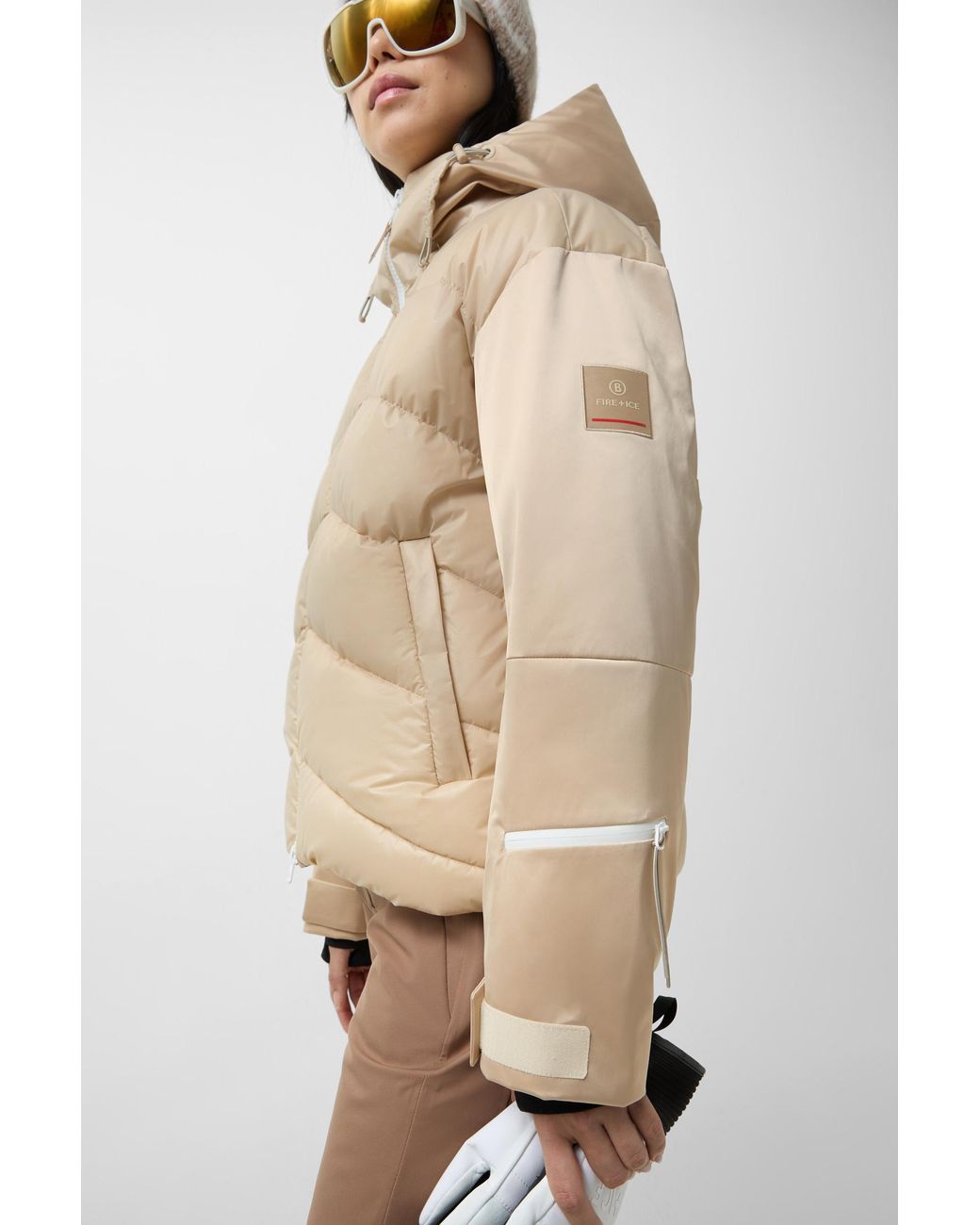 Bogner Fire + Ice Talina Quilted Jacket in Natural | Lyst