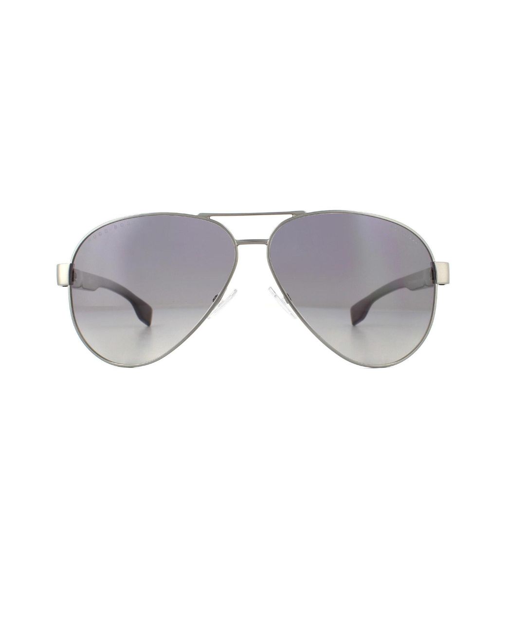 BoohooMAN Hugo Boss Rectangle Matte Dark Ruthenium Grey Gradient ...