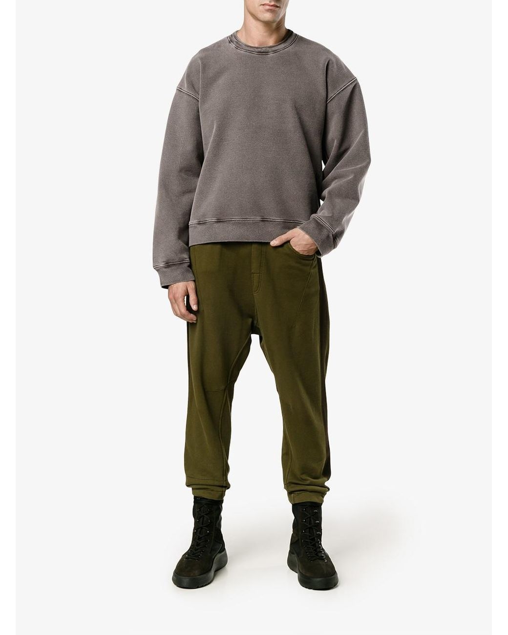 Yeezy Season 3 Crew Neck Sweatshirt in Gray for Men | Lyst Yeezy Season 3 Crew Neck Sweatshirt in Gray for Men | Lyst