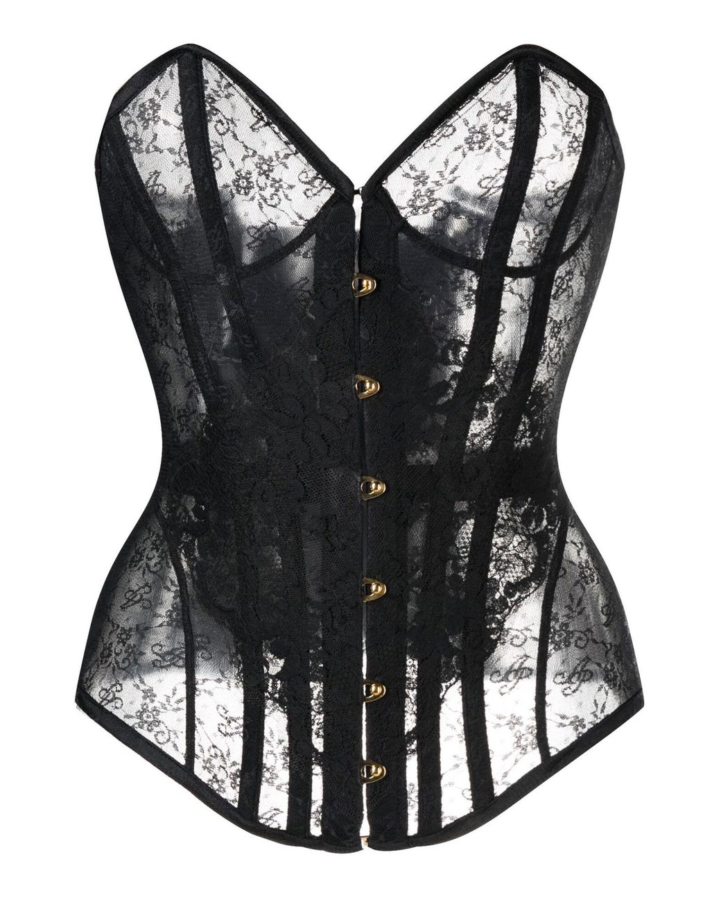 Agent Provocateur Malorey Lace Corset Womens Polyamide In Black Lyst