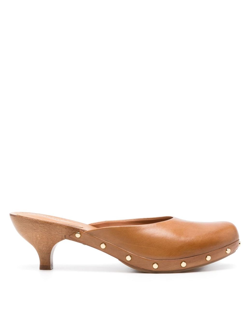 Chloé Judith 40Mm Clogs in Brown | Lyst