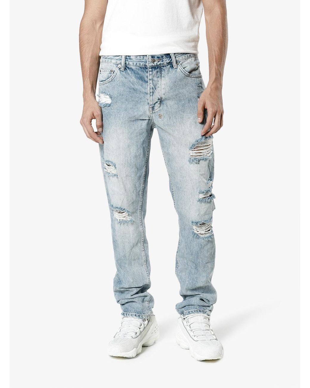 Ksubi X Travis Scott Stitched Up Chitch Jeans in Blue for Ksubi X Travis Scott Stitched Up Chitch Jeans in Blue for