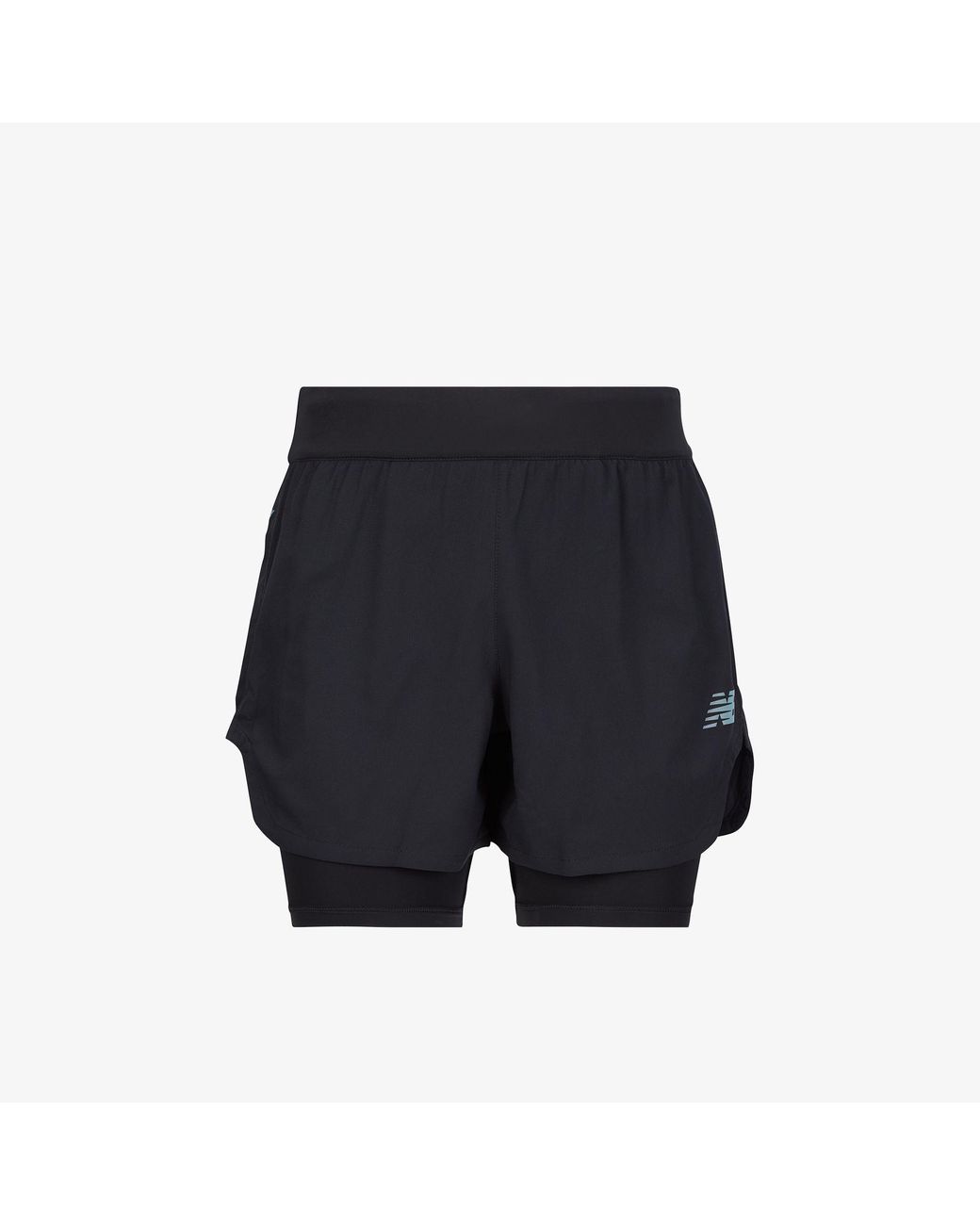 New Balance Black Q Speed Fuel 2-in-1 Running Shorts in Blue for Men | Lyst