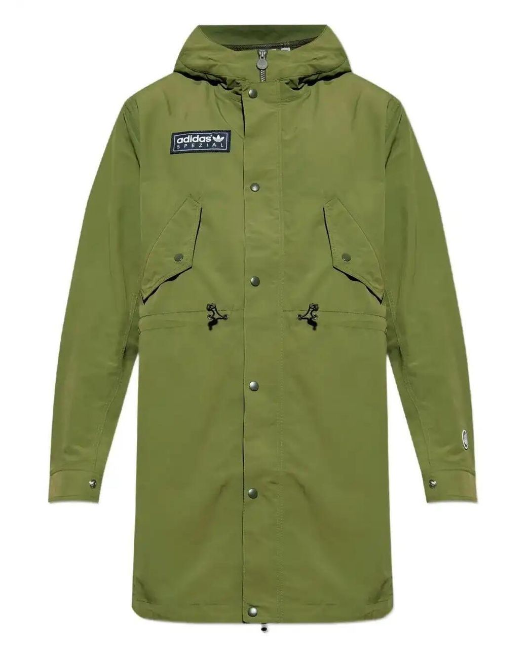 adidas Halewood Spzl Parka Coat in Green for Men | Lyst