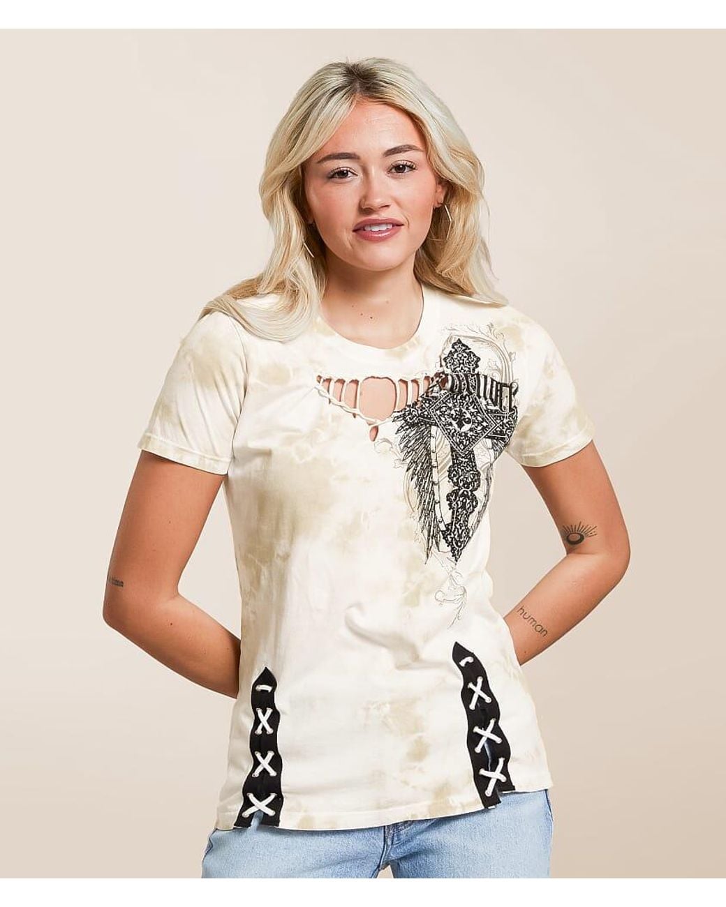 Affliction Arctic Light T-Shirt in Natural | Lyst