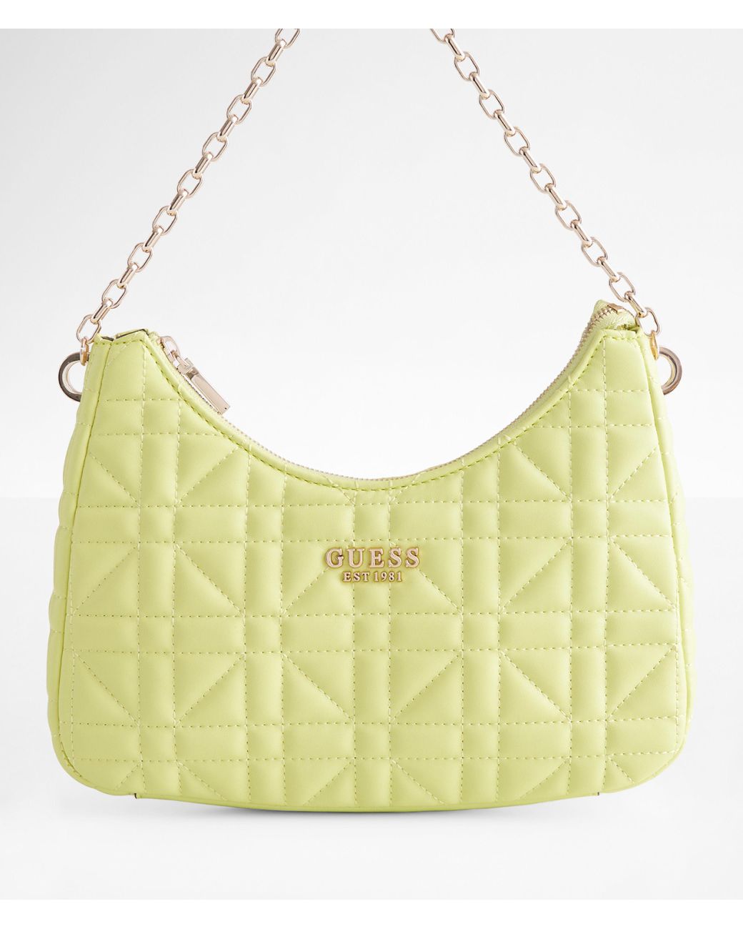 Guess Assia Quilted Purse in Yellow | Lyst