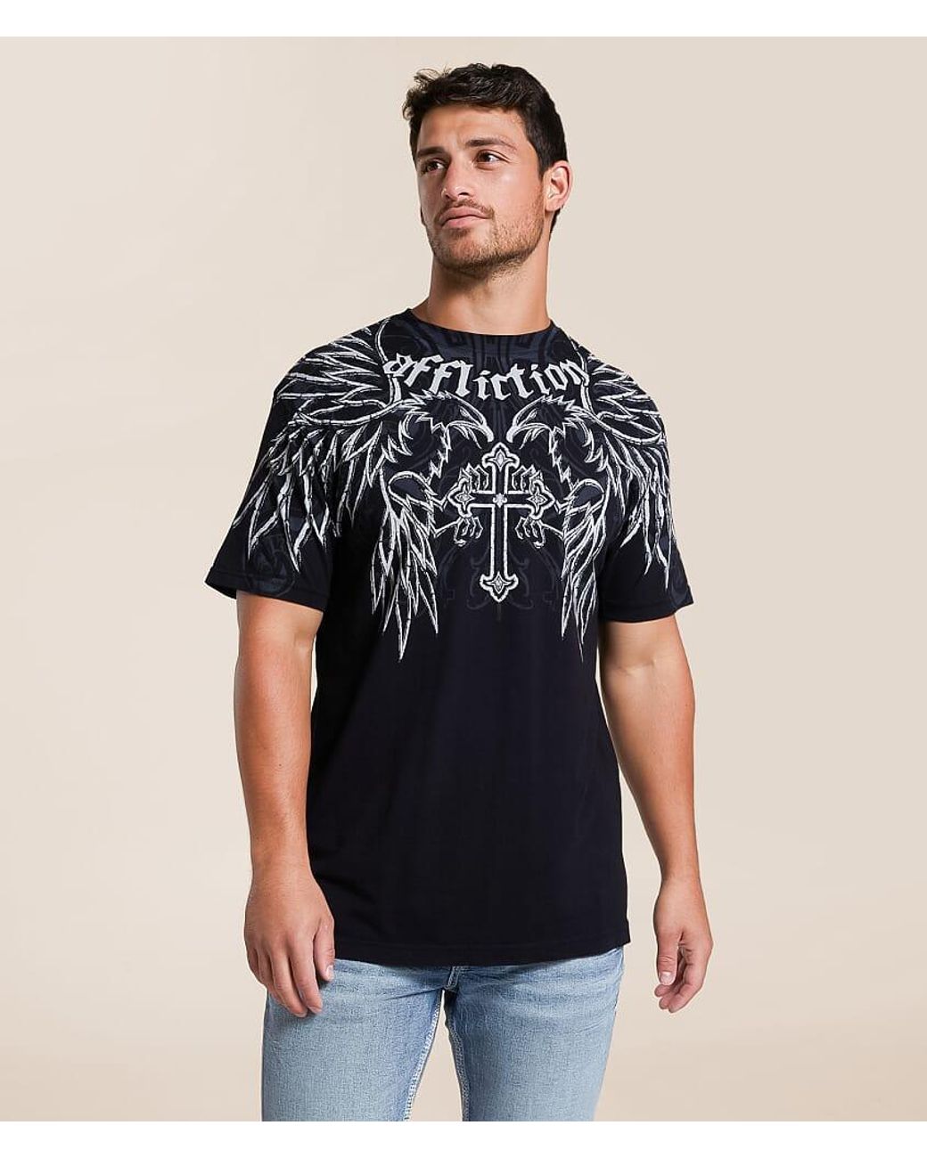 Affliction Seismic Empire T-Shirt in Black for Men | Lyst