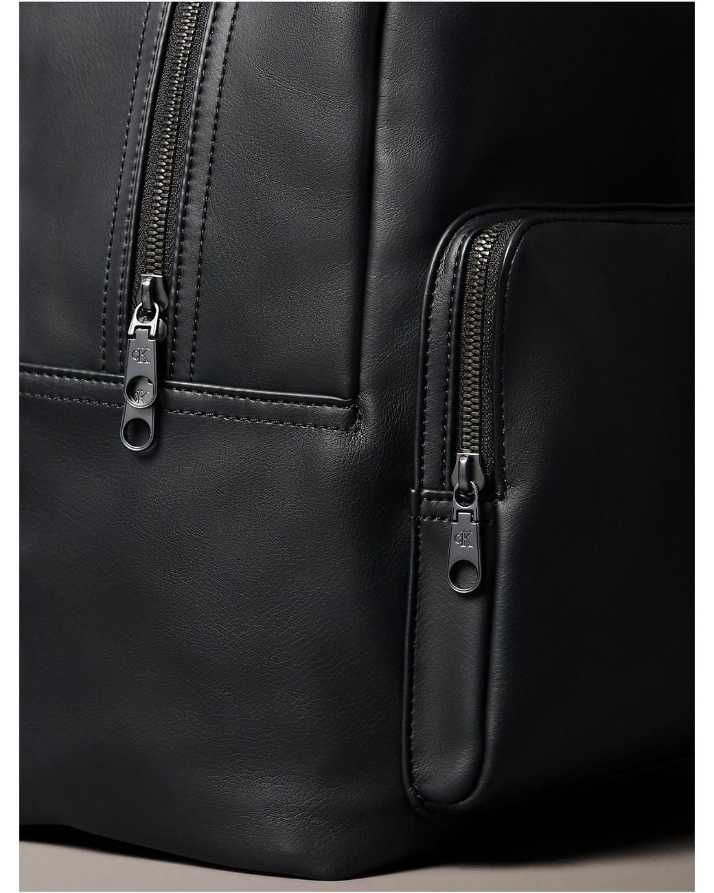 Calvin Klein Embossed Monogram Backpack in Gray for Men | Lyst