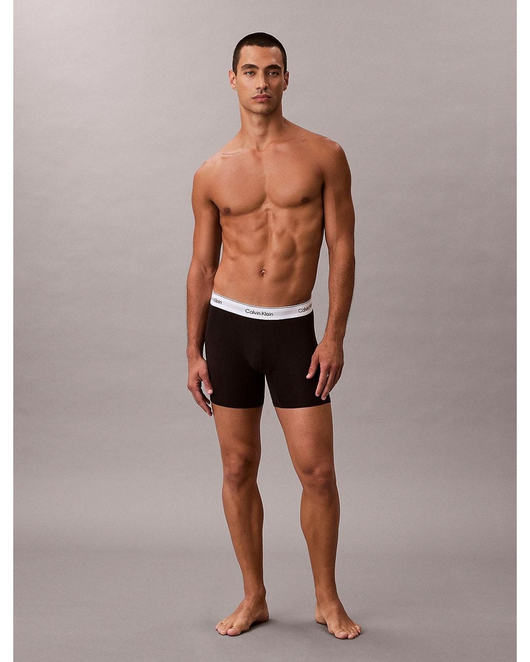 Calvin Klein 3 Pack Boxer Briefs in Blue for Men | Lyst UK