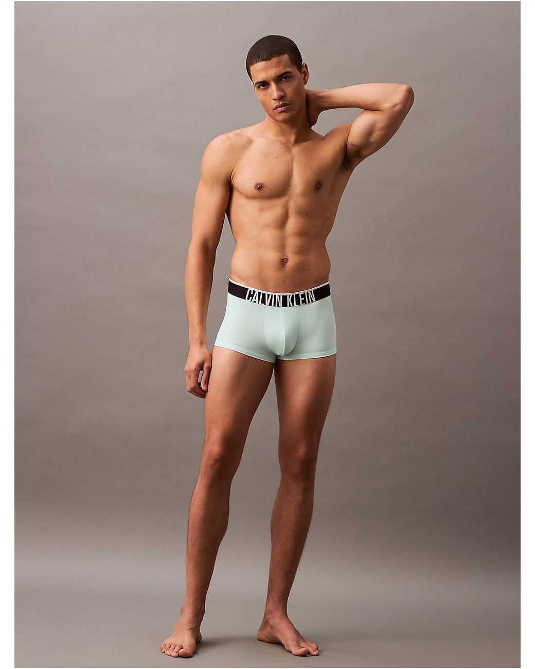 Calvin Klein Intense Power Ultra Cooling Low Rise Trunk in Gray for Men ...