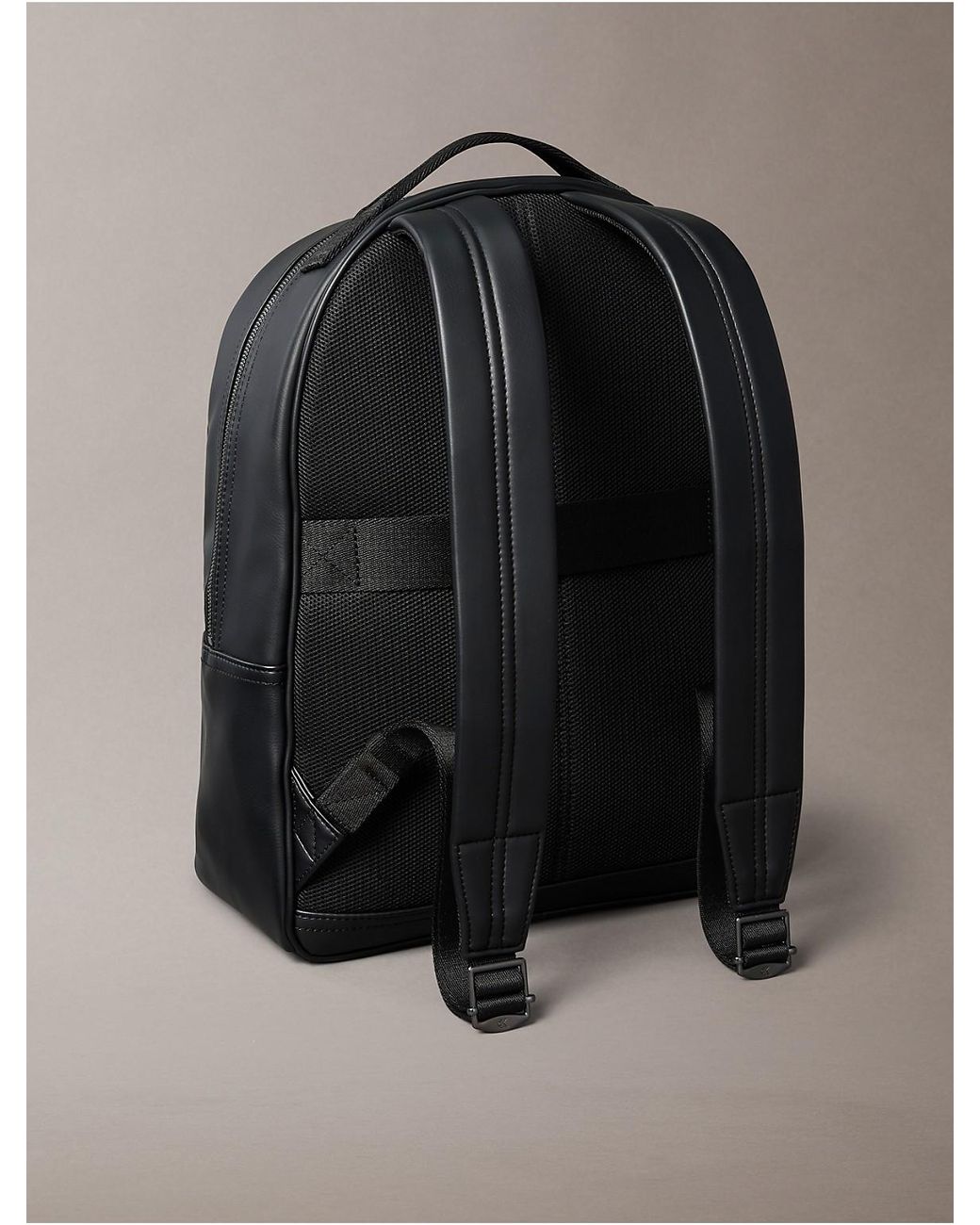 Calvin Klein Embossed Monogram Backpack in Gray for Men | Lyst