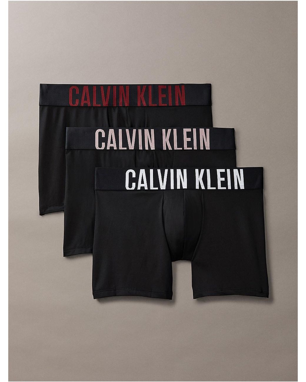 Calvin Klein Intense Power Micro 3-Pack Boxer Brief in Black for Men | Lyst