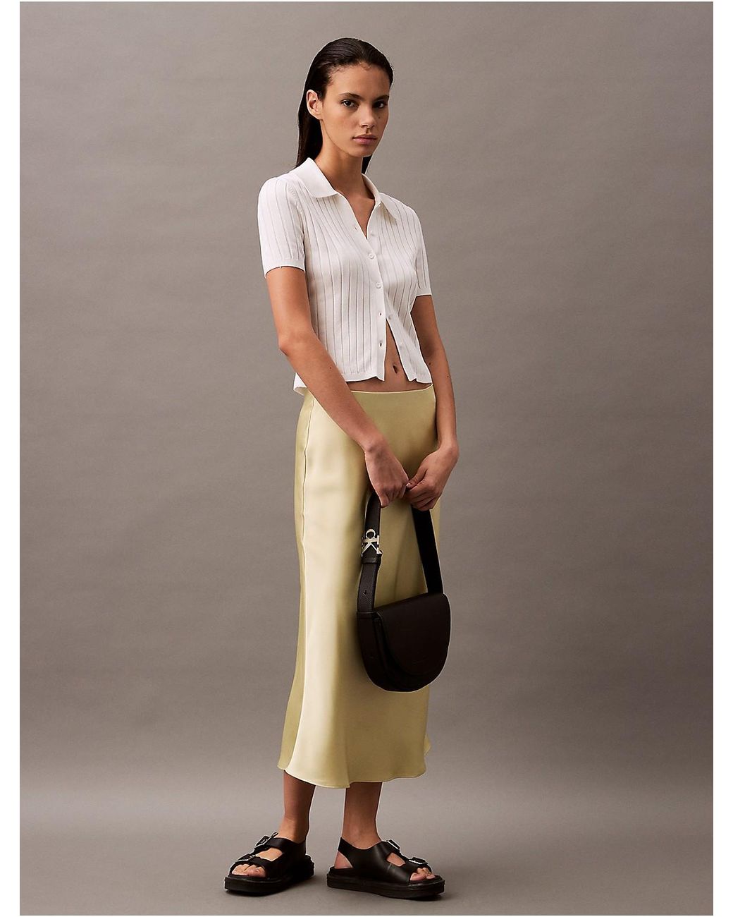 Calvin Klein Archive Hardware Saddle Bag in Black | Lyst