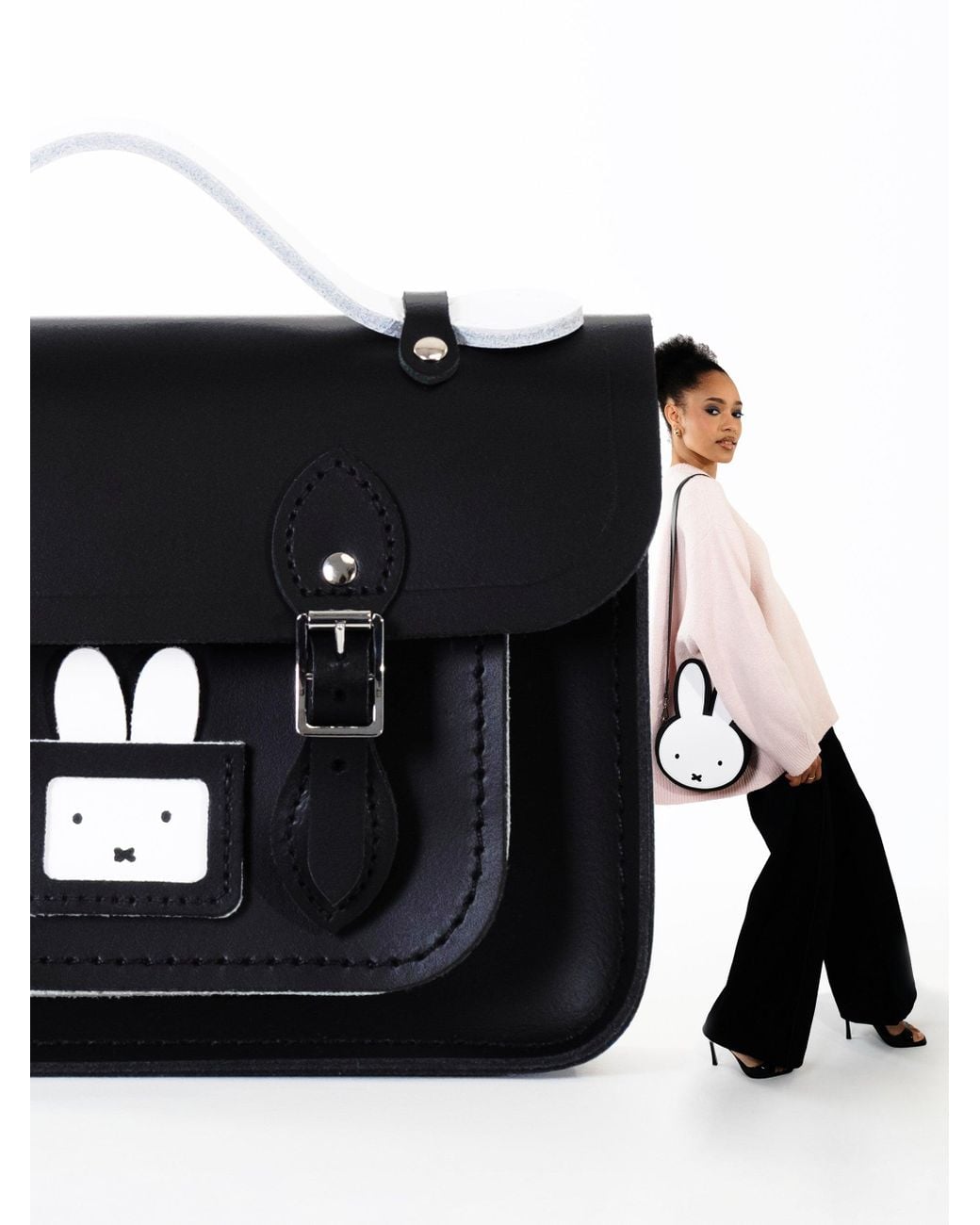 Cambridge Satchel Company The Peekaboo Miffy Mini Satchel in Black | Lyst