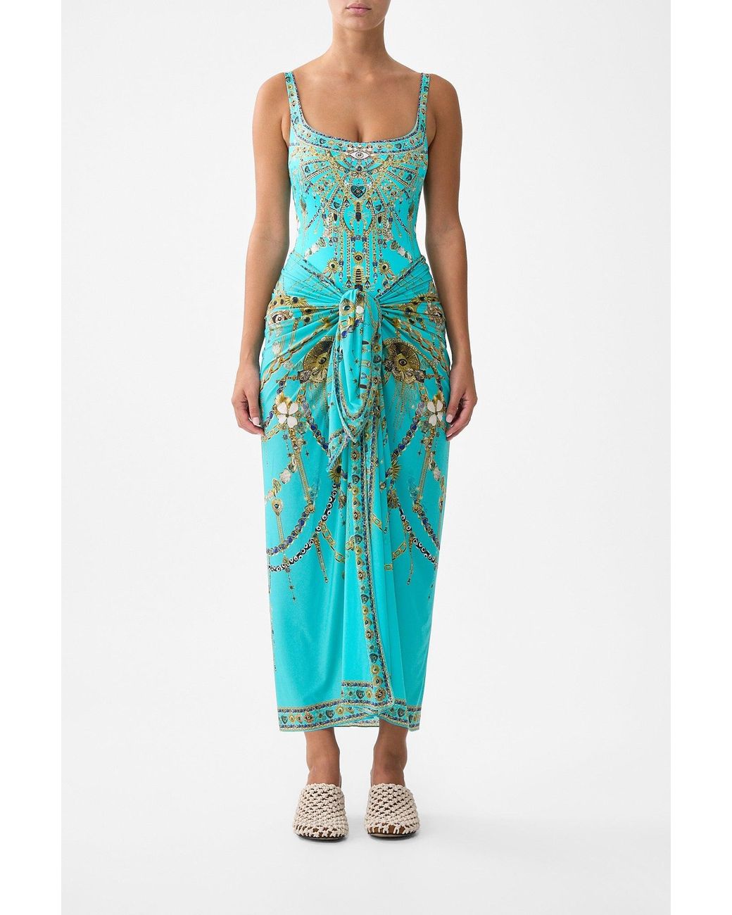 CAMILLA Multi Wear Long Sarong Totems And Treasures in Blue | Lyst UK