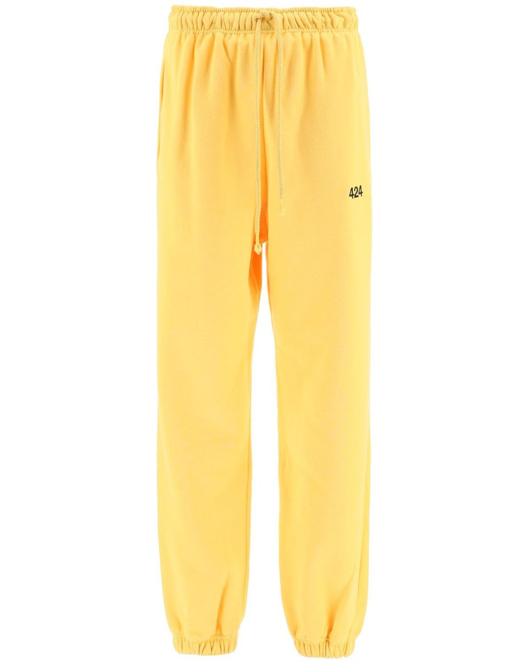 424 Fleece Sweatpants With Logo Embroidery in Yellow for Men - Save 2% ...
