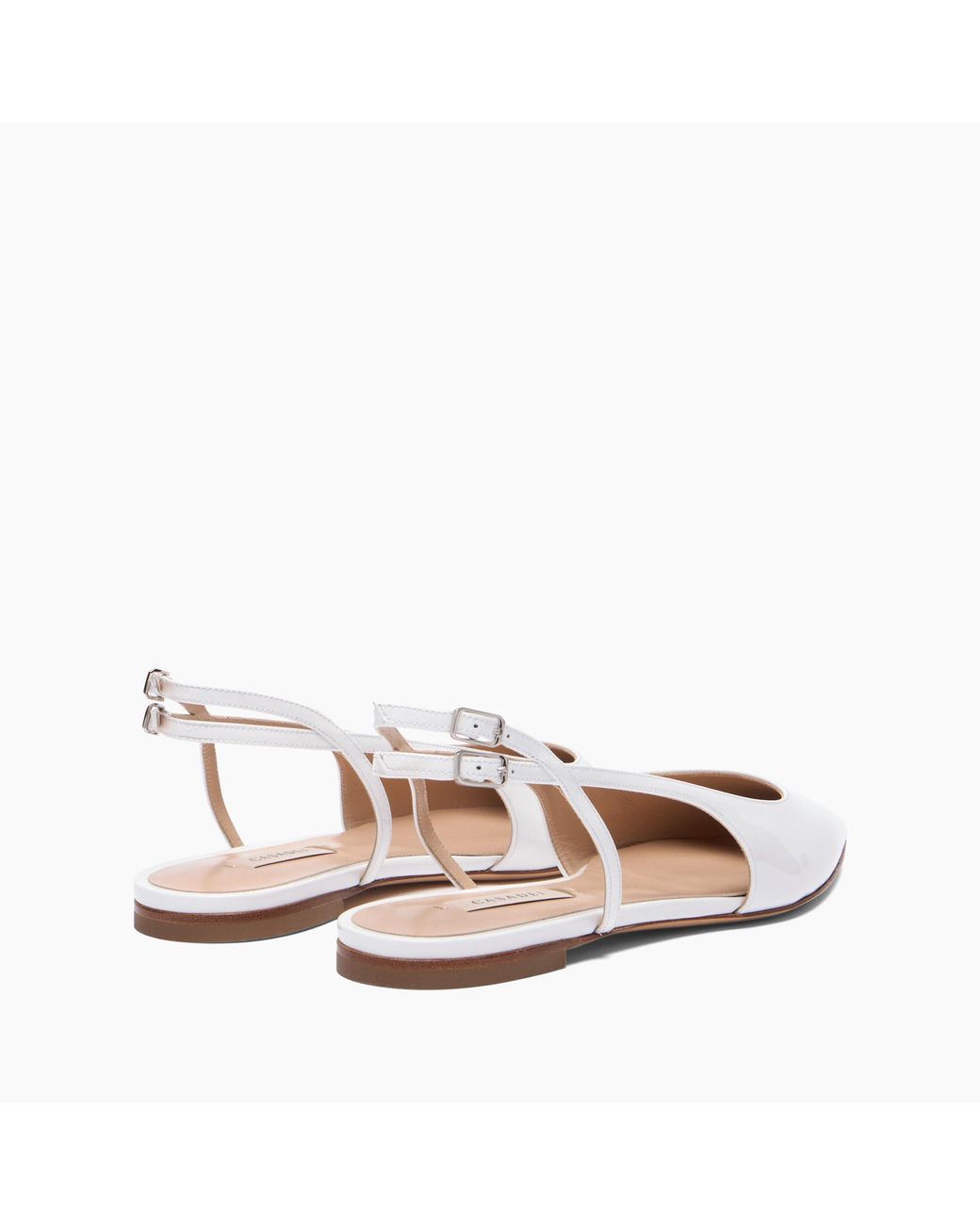Casadei Ballet Slingback in White | Lyst
