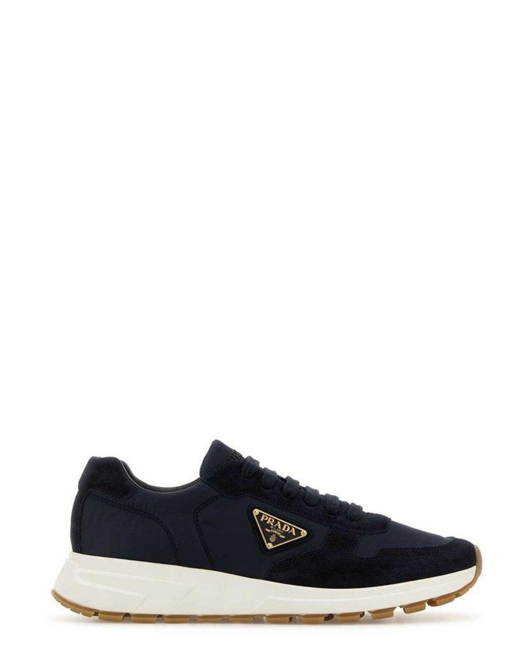 Prada Re-Nylon Prax 1 Lace-Up Sneakers in Blue for Men | Lyst