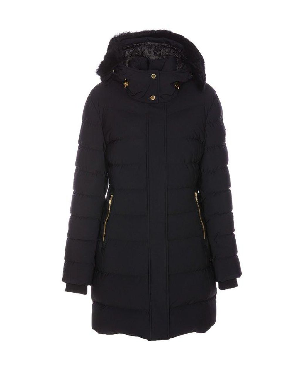Moose Knuckles Watershed High-Neck Coat in Blue | Lyst