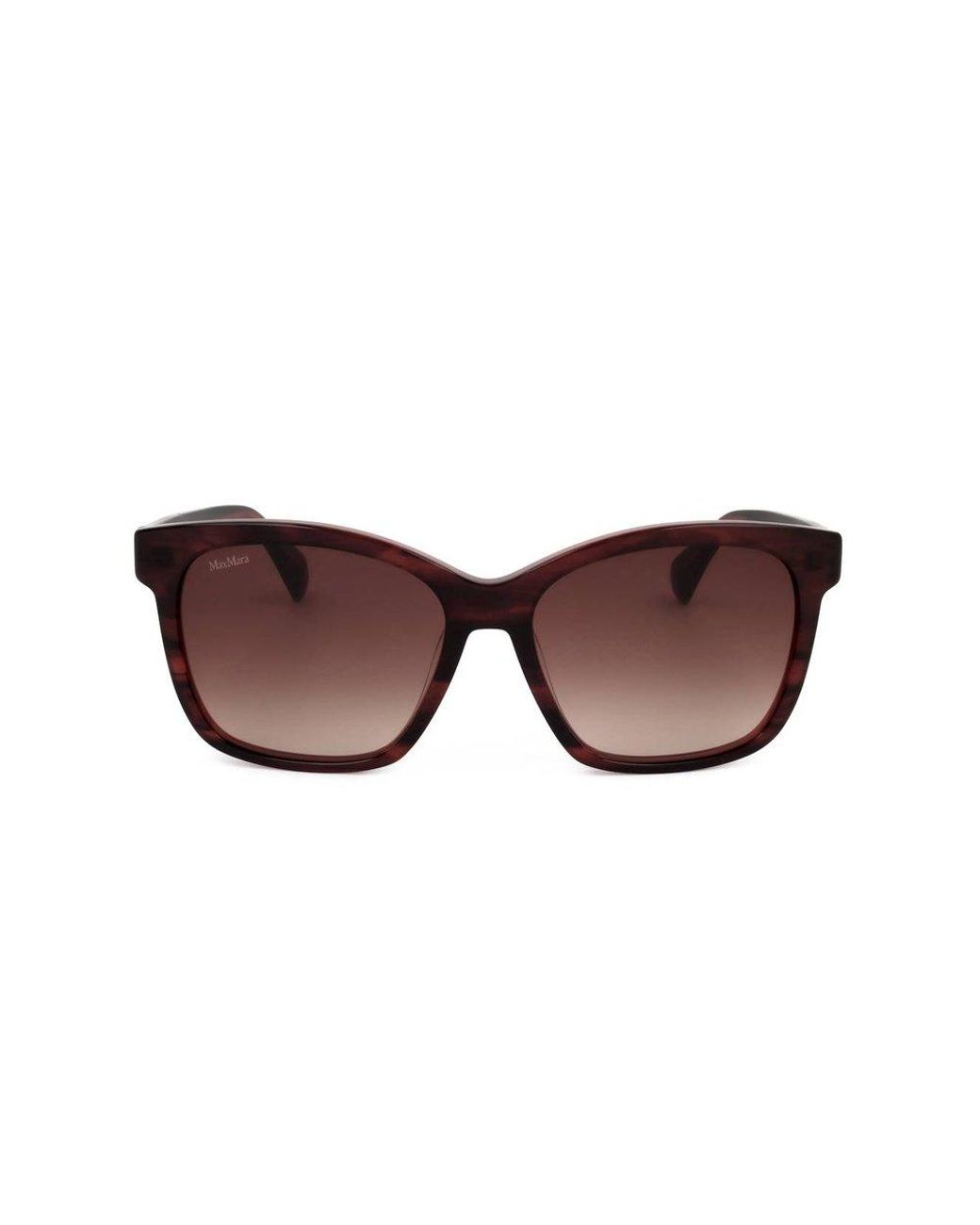 Max Mara Square Frame Sunglasses in Brown | Lyst UK