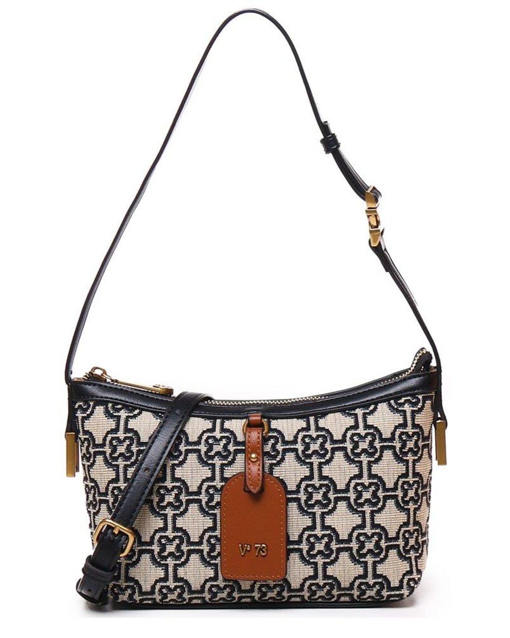 V73 Logo Harriet Lettering Shoulder Bag in Metallic | Lyst