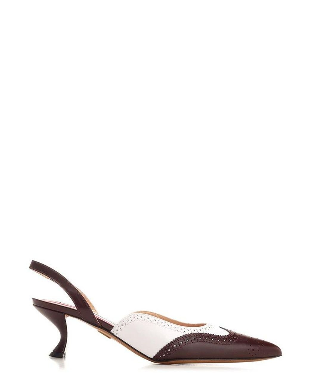 Thom Browne Thome Browne Brogue-Detailed Pointed-Toe Pumps | Lyst