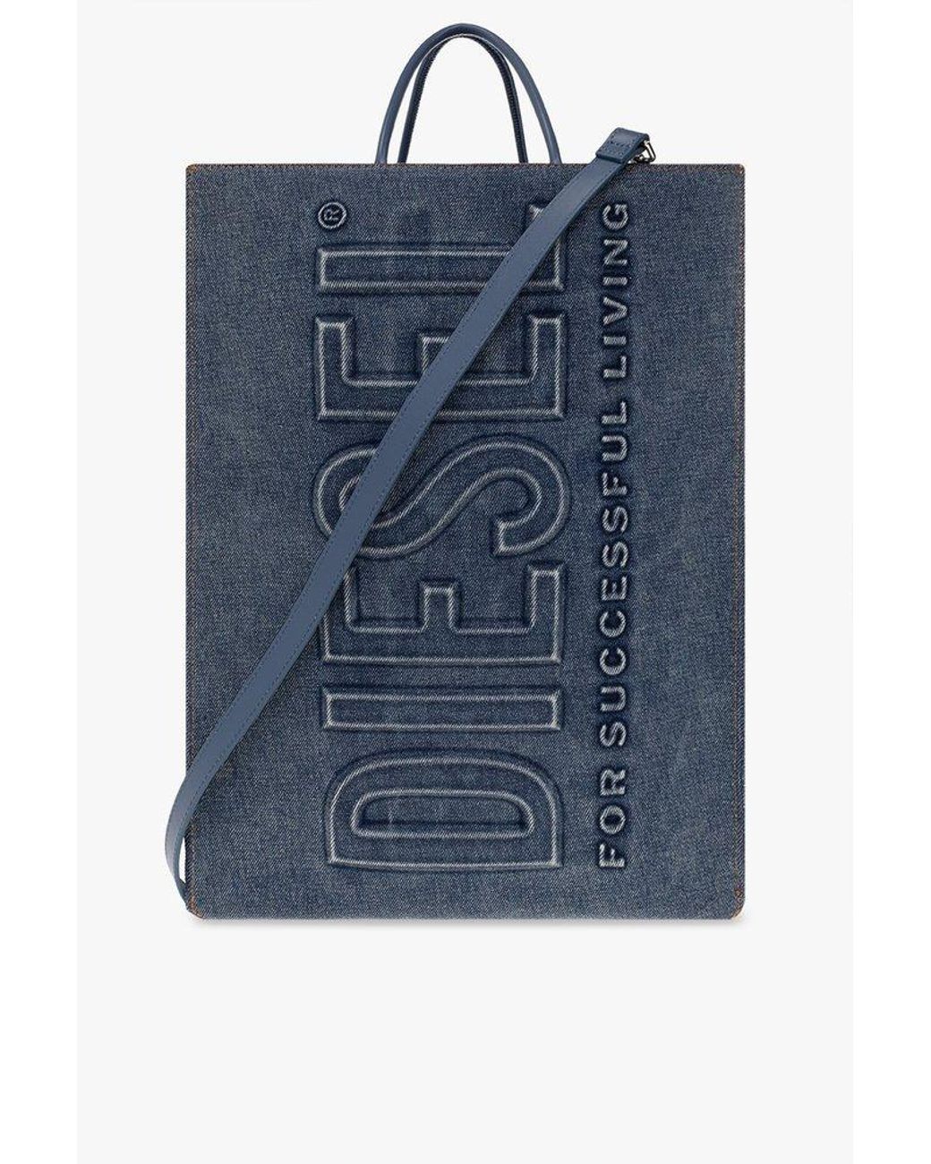 DIESEL 'dsl Shopper 3d Lx' Shopper Bag in Blue | Lyst