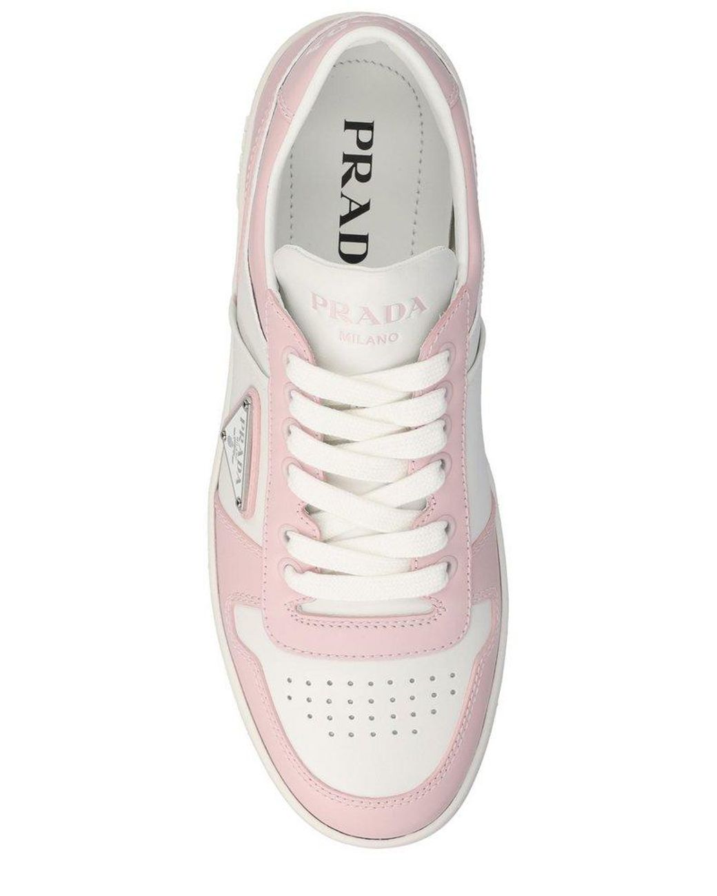 Prada Downtown Low-top Sneakers in Pink | Lyst Prada Downtown Low-top Sneakers in Pink | Lyst