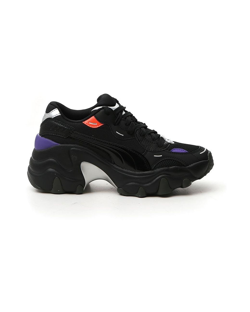PUMA Pulsar Wedge Tech Glam Sneakers in Black | Lyst