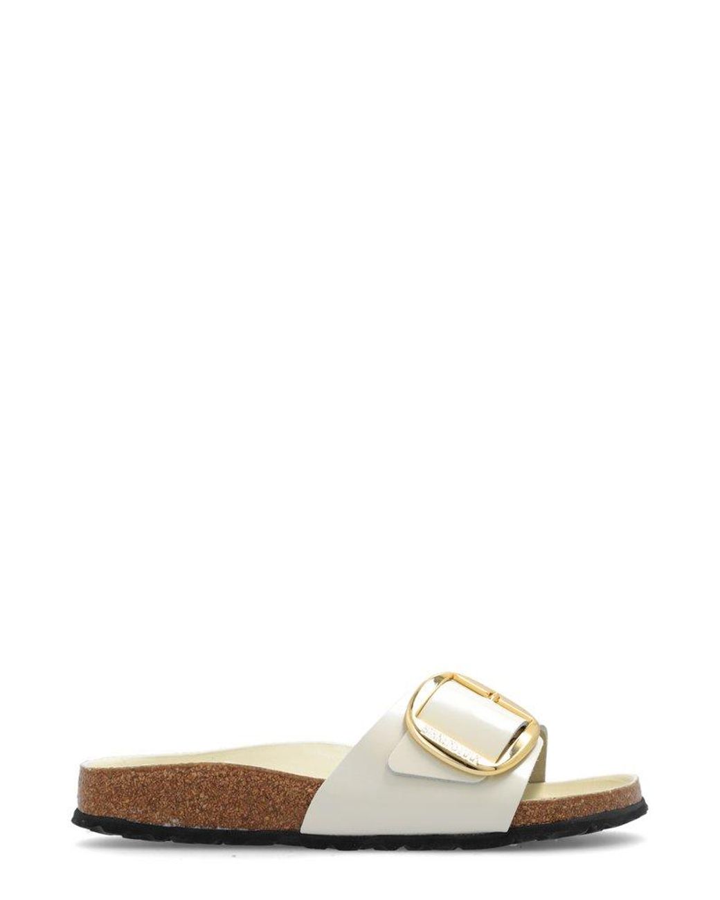 Birkenstock Arizona Big Buckle Open-toe Slides in Natural | Lyst
