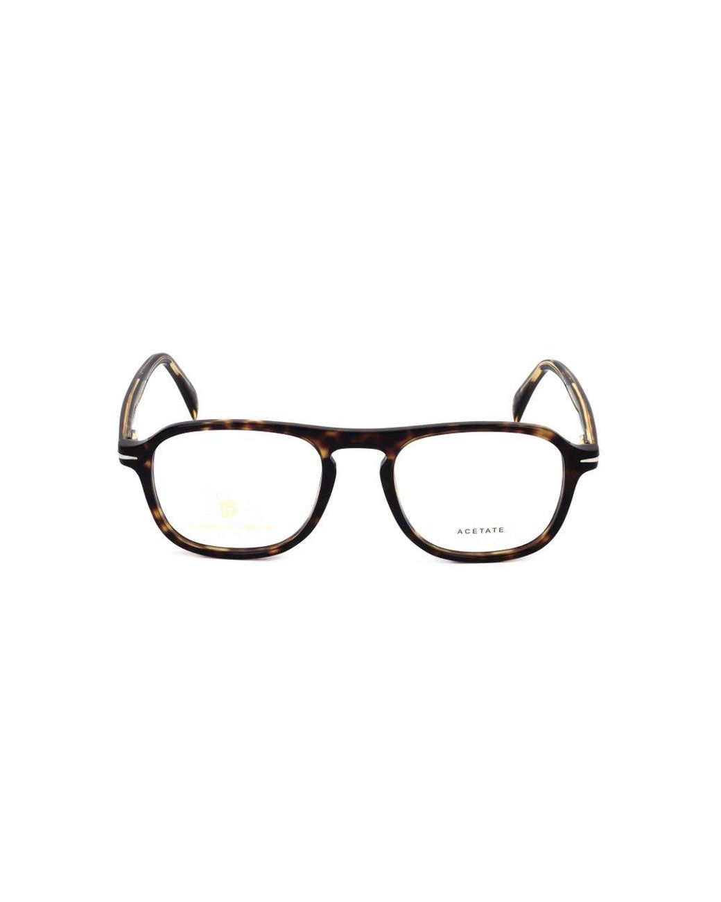 David Beckham Rectangular Frame Optical Glasses in Black for Men | Lyst