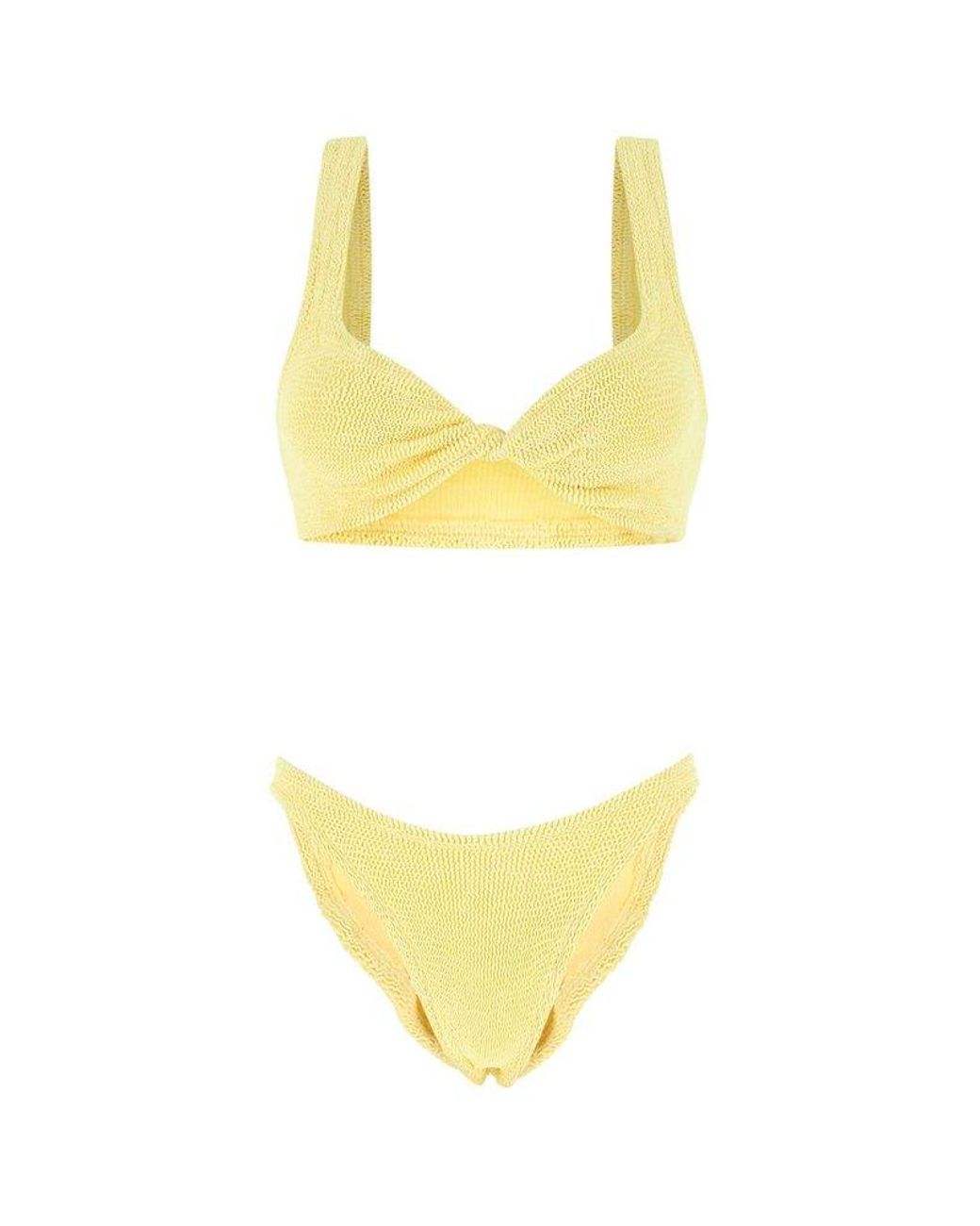 Hunza G Synthetic Stretch Nylon Juno Bikini in Yellow | Lyst Canada Hunza G Synthetic Stretch Nylon Juno Bikini in Yellow | Lyst Canada