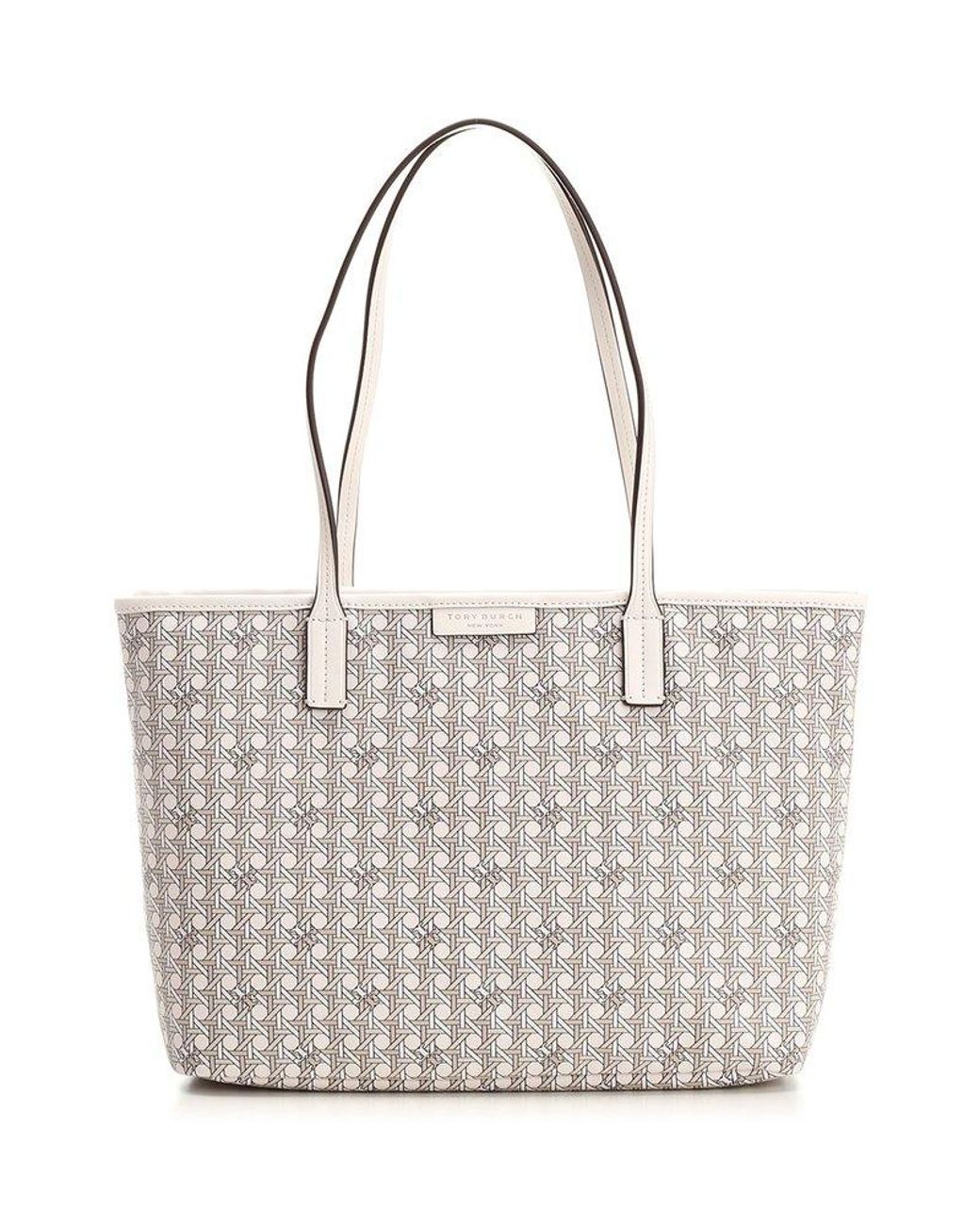 Tory Burch Ever-ready Basketweave Small Tote Bag in Metallic | Lyst