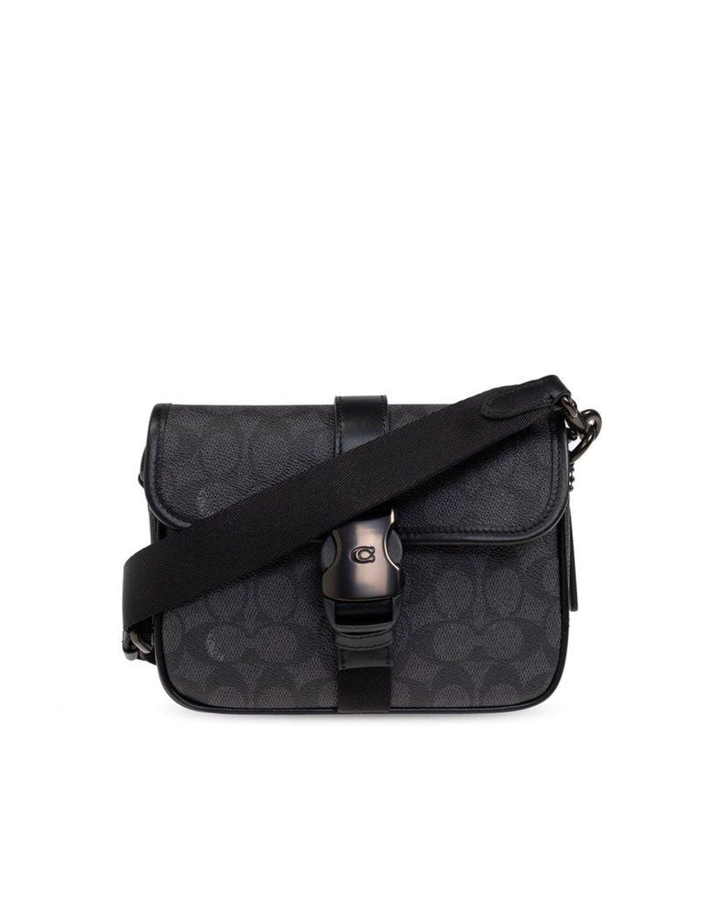 COACH League Monogram Crossbody Bag in Black for Men | Lyst