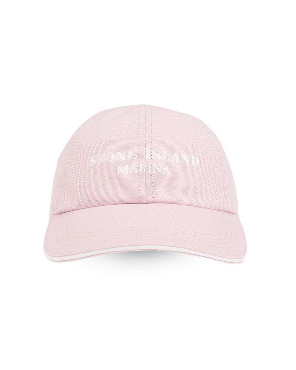 Stone Island Cap From The 'Marina' Collection in Pink for Men | Lyst