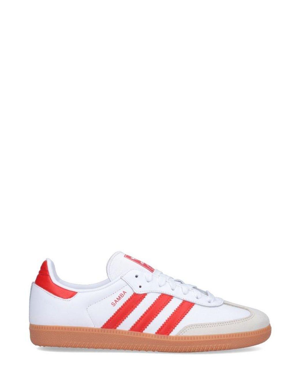 adidas Originals Samba Og Lace-up Sneakers in Red | Lyst UK