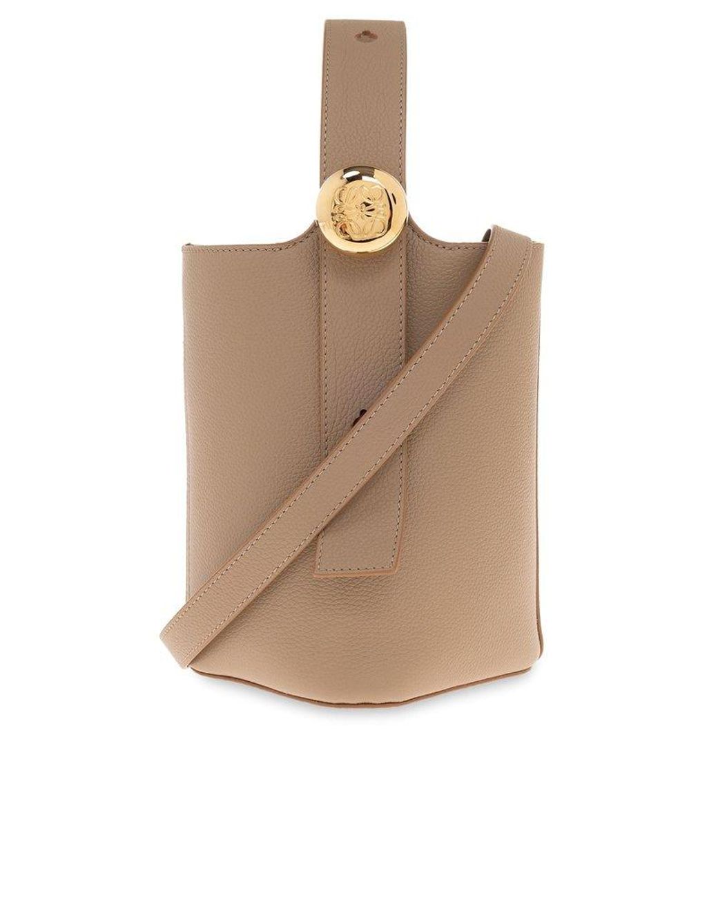 Loewe 'pebble Mini' Bucket Shoulder Bag, in Natural | Lyst