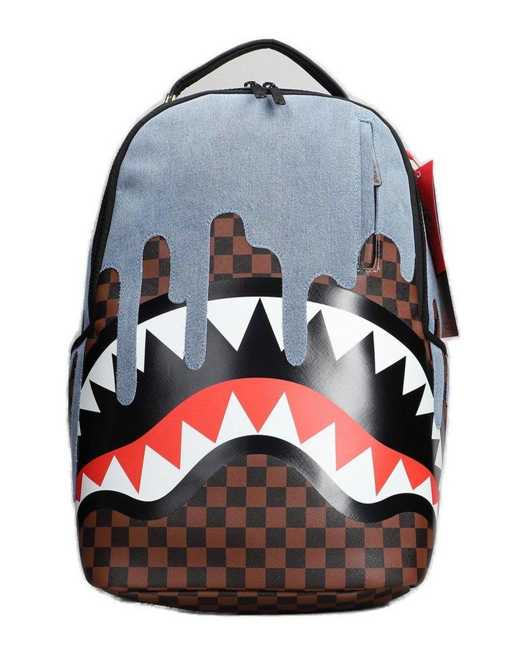 Sprayground Denim Drip Backpack in Blue | Lyst