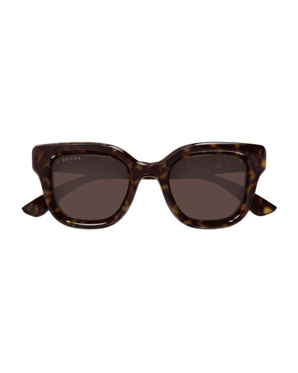 Gucci Square Frame Sunglasses in Brown | Lyst UK