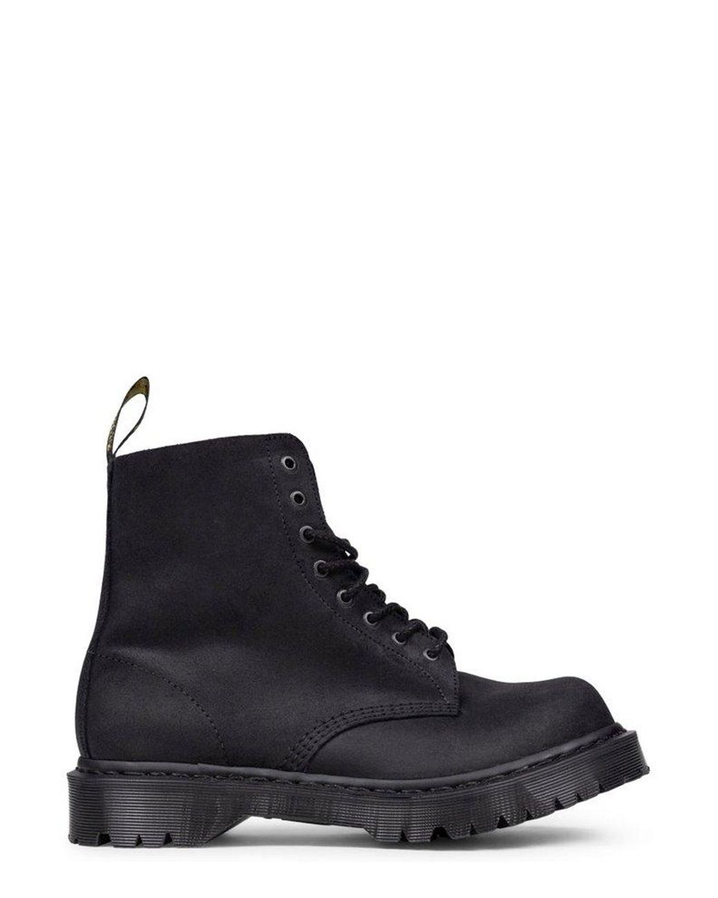 Dr. Martens 1460 Wax Commander Lace-Up Boots in Black for Men | Lyst