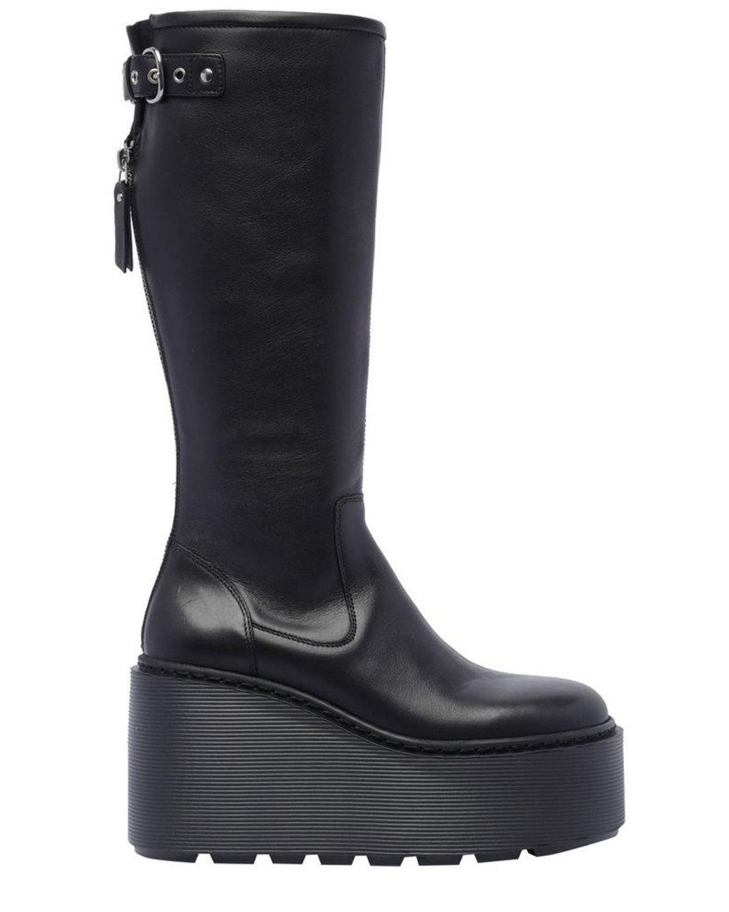 Vic Matié Platform Boots in Black | Lyst