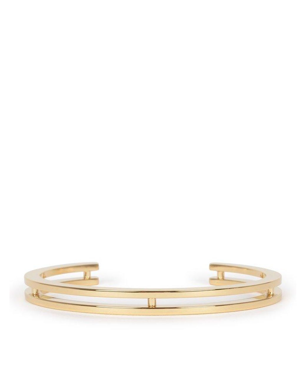 Saint Laurent Stacked Slip-On Open Cuff in Natural for Men | Lyst