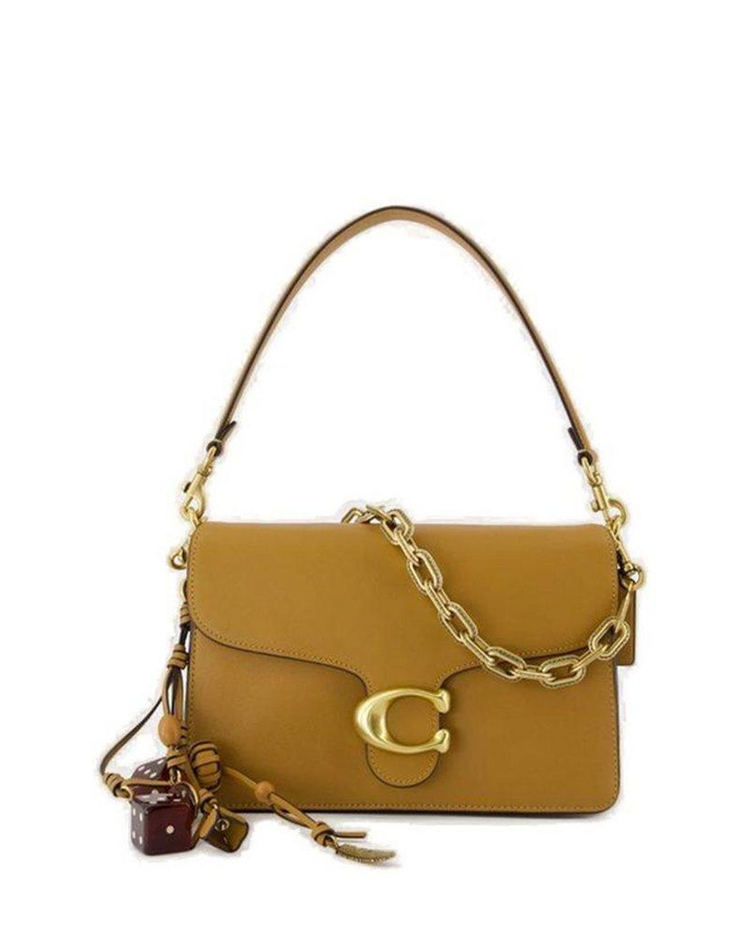 COACH Runway Chain Tabby Shoulder Bag in Metallic | Lyst