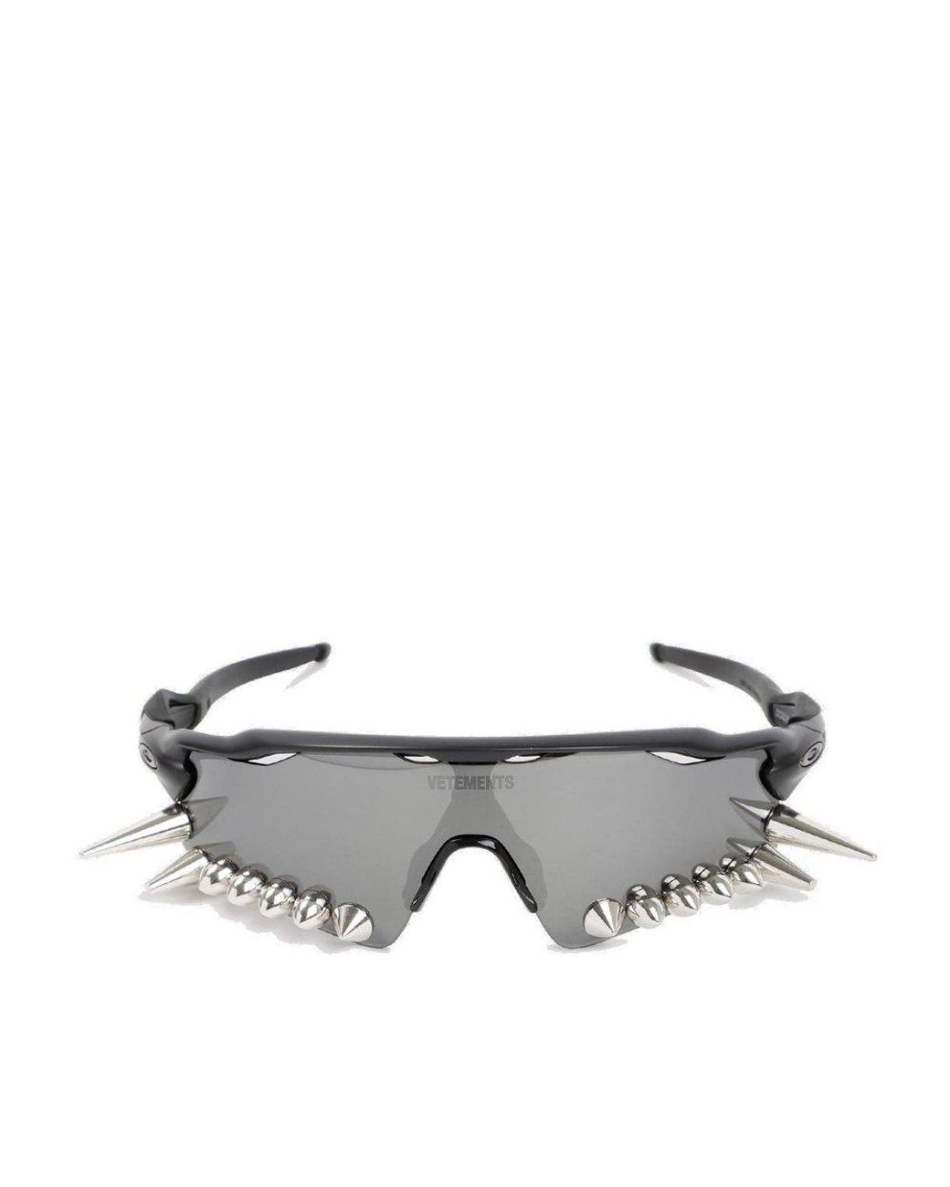 Vetements X Oakley Spike Embellished Sunglasses In Gray For Men Lyst