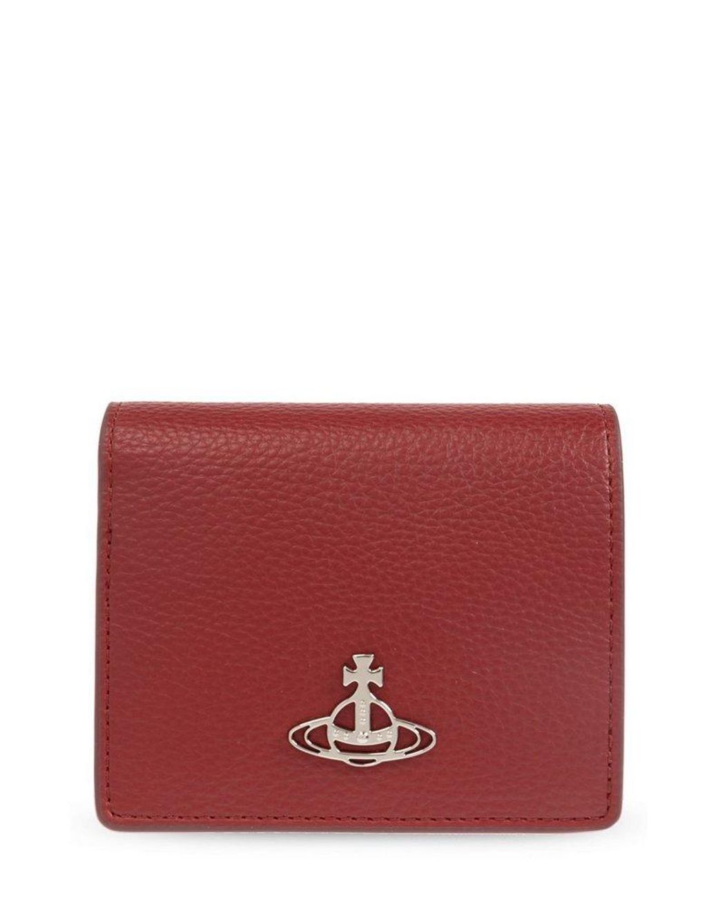 Vivienne Westwood Logo Plaque Wallet in Red | Lyst