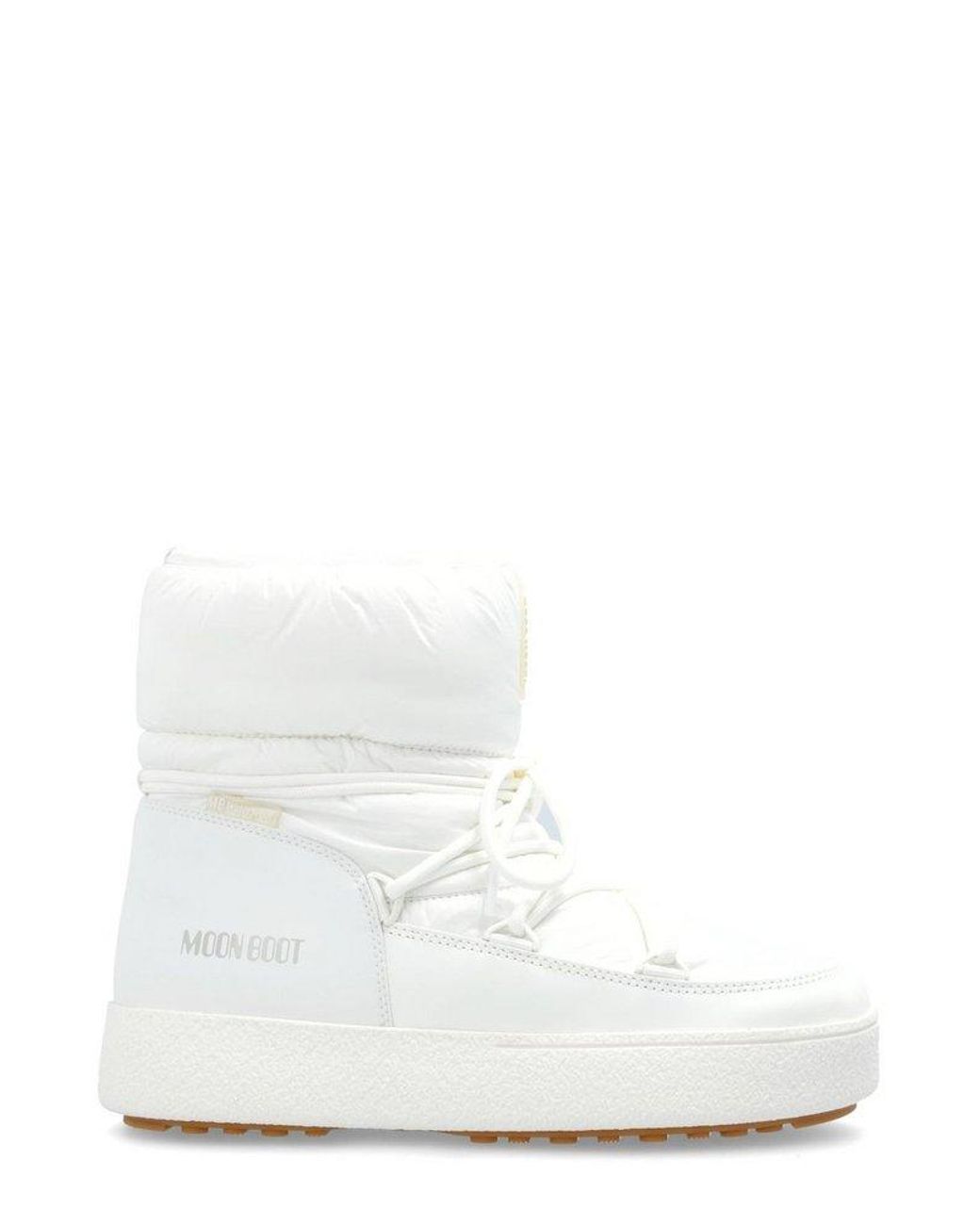 Moon Boot Ltrack Lace-up Boots in White | Lyst