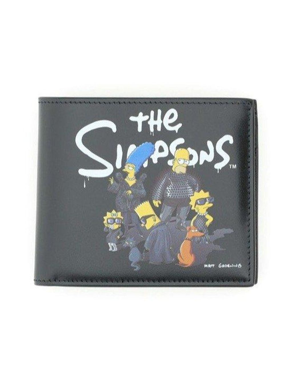 Balenciaga The Simpsons Printed Bi-fold Wallet in Black for Men | Lyst