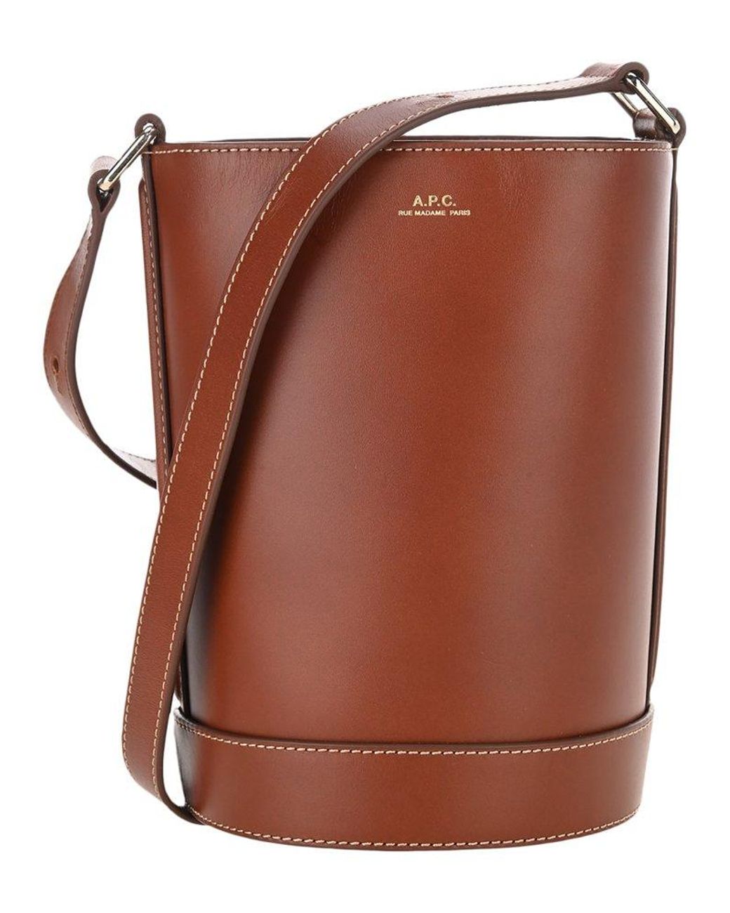 A.P.C. Ambre Bucket Bag in Brown | Lyst