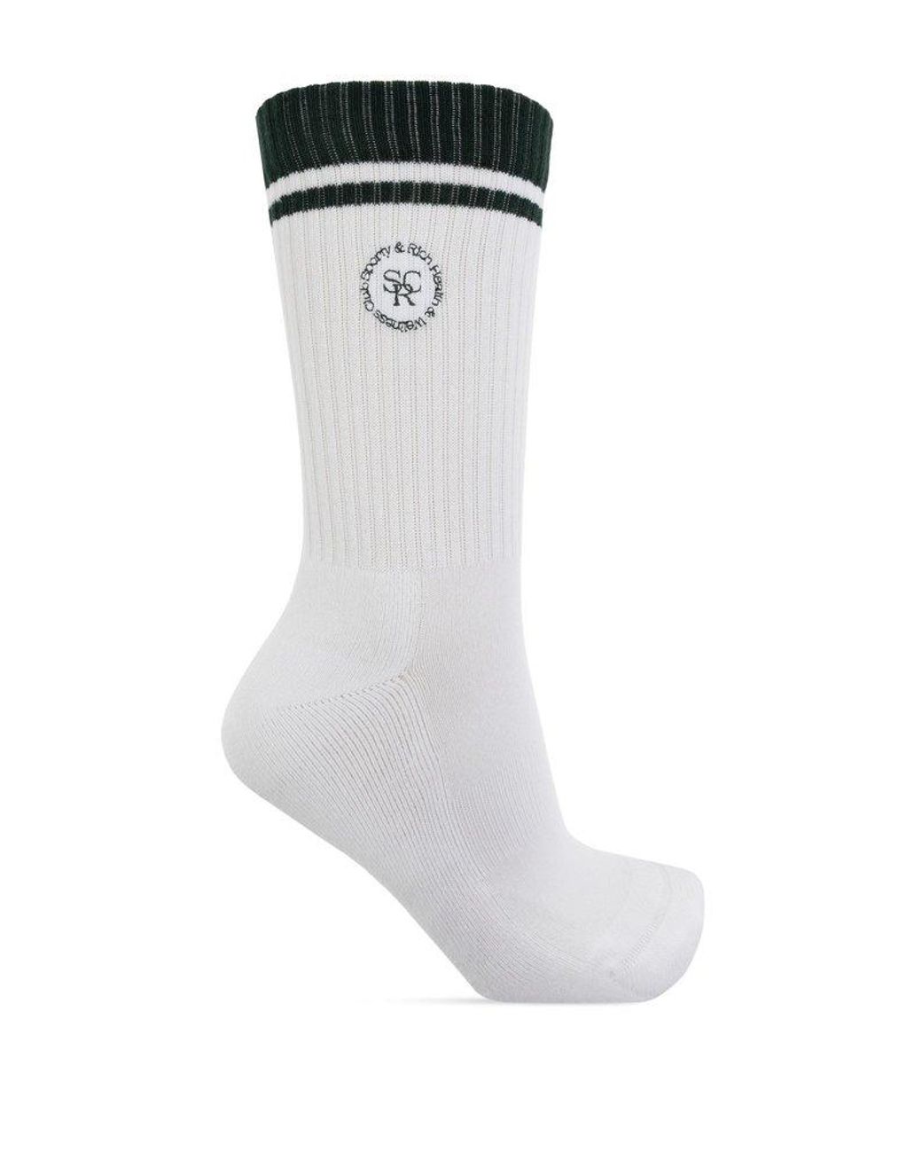 Sporty & Rich Preppy Collection Socks in White | Lyst