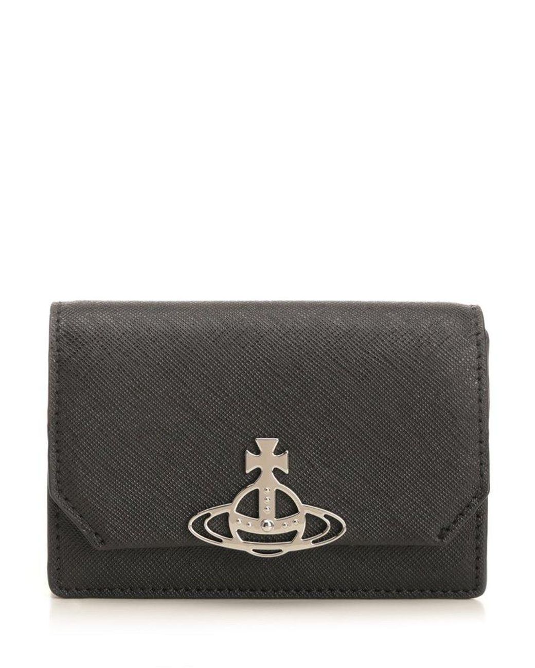 Vivienne Westwood Orb Plaque Wallet in Gray | Lyst